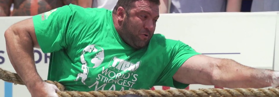 Arm Over Arm Pull - The World's Strongest Man
